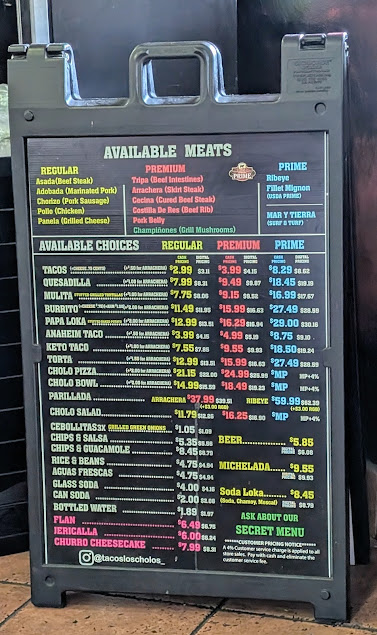 Tacos Los Cholos Restaurant Menu – Authentic Mexican Tacos in Anaheim, CA
